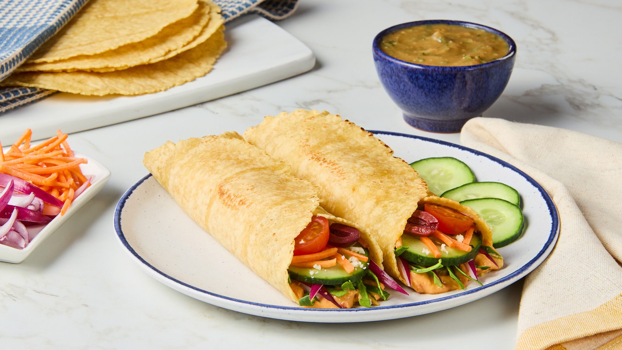 Mediterranean Veggie Wrap - Mission Foods